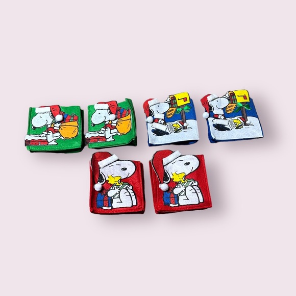 Peanuts | Holiday | Set Of 6 Peanuts Snoopy Felt Christmas Holiday ...